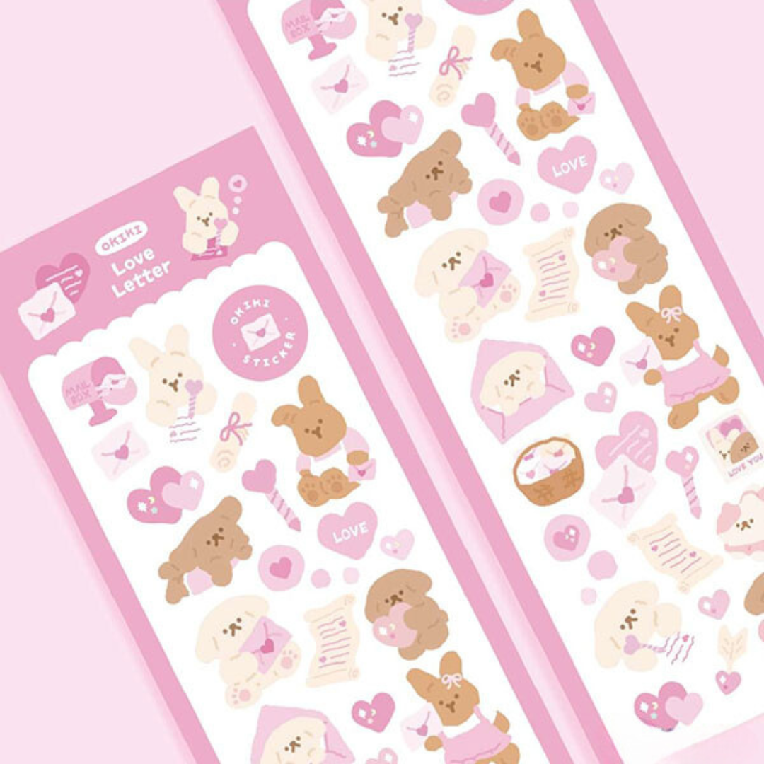 OKIKI LOVE LETTER KOREAN DECO STICKER – Yes Idol - Kpop & Cpop Album ...